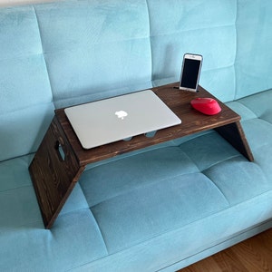 Spacesaver Laptop Stand, Portable Wooded MacBook Riser for Bed ...