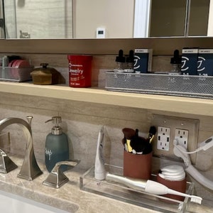 Over the Counter Shelf, Wood Countertop Organizer, Over the Sink Shelf ...
