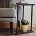Triangular Side Coffee Table, Corner End Table, Minimalist Sofa Table ...
