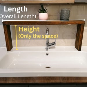 Over the Counter Shelf, Wood Countertop Organizer, Over the Sink Shelf ...