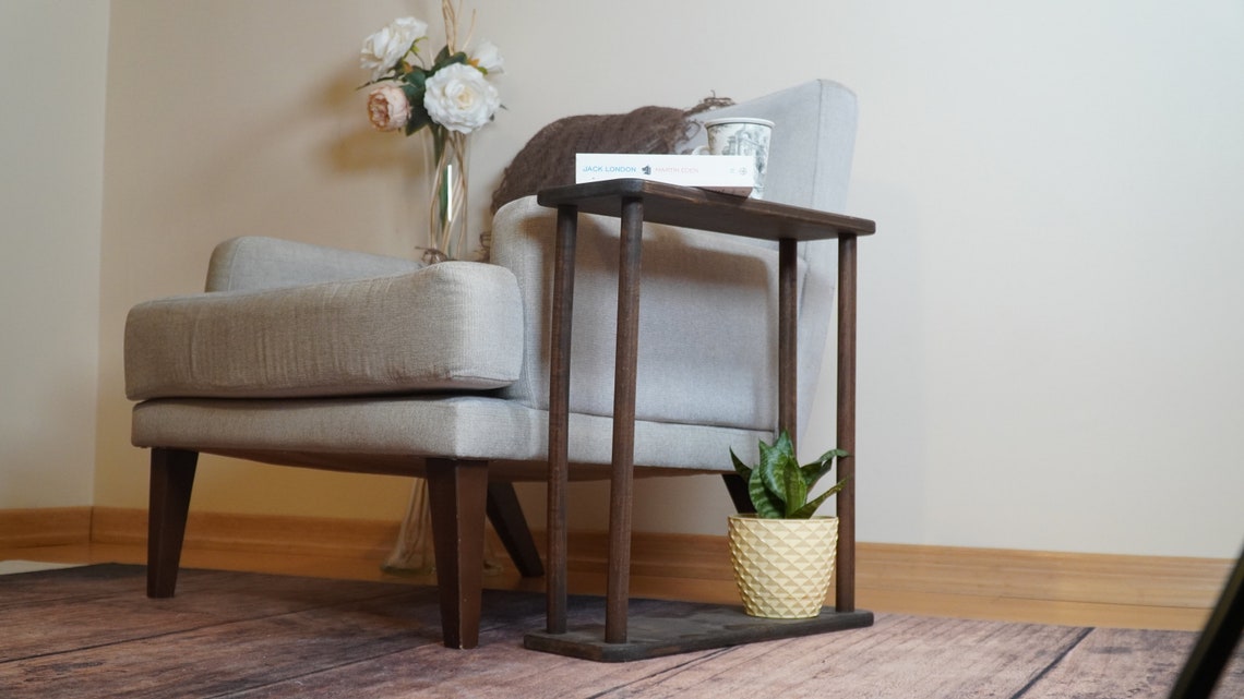 Narrow Side Table for Livingroom Couch Table Solid Wood Sofa - Etsy UK