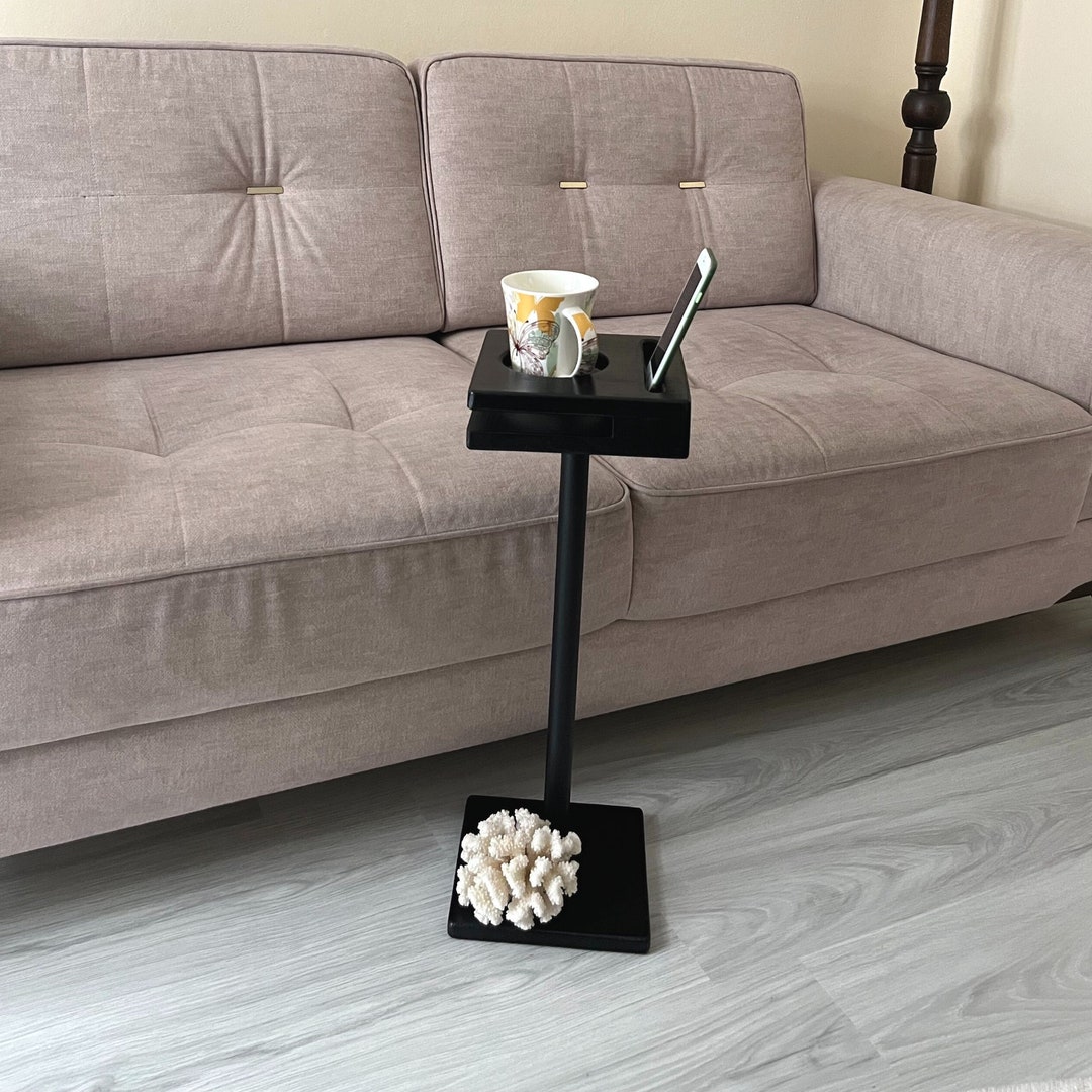 Wooden Cocktail Table, Minimalist Sofa Side Table, Handmade Nightstand ...