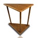 Triangular Side Coffee Table, Corner End Table, Minimalist Sofa Table, Hardwood Couch Table ...