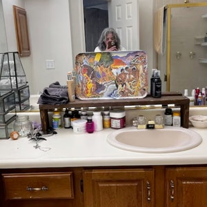 Over the Counter Shelf, Wood Countertop Organizer, Over the Sink Shelf ...