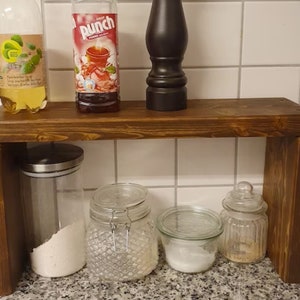 Over the Counter Shelf, Wood Countertop Organizer, Over the Sink Shelf ...