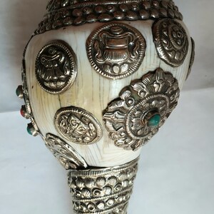 Blowable Large Conch Shell Astamnagala Engraved Buddhist Eight ...