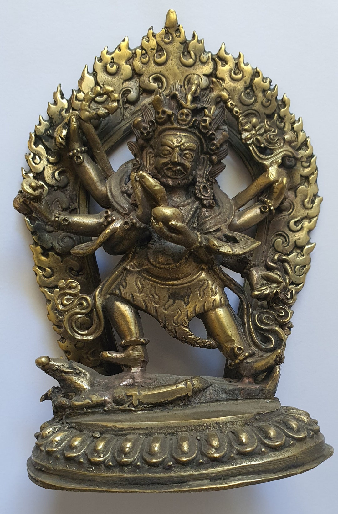 Old Six-armed Mahakal Detailed Statue Dharmapala raising - Etsy