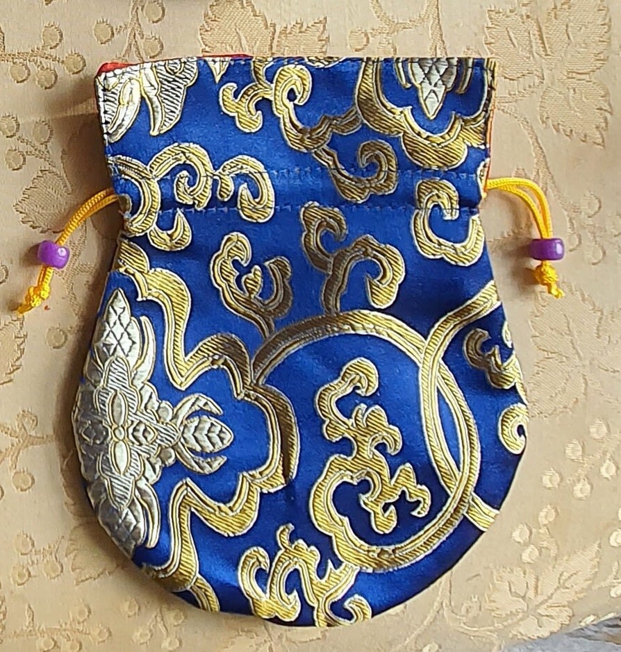 Drawstring Bag Pouch • •nomadic Traditional Ethnic Ritual Colourful ...