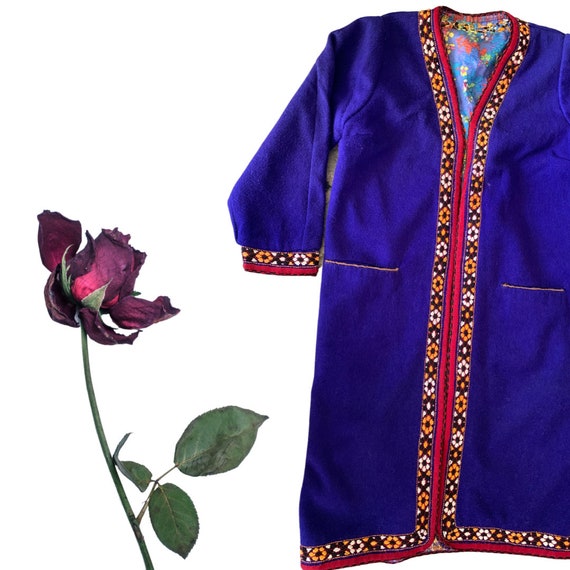Handmade Vintage Royal Blue Turkmen Uzbek Afghan Ethnic Chapan - Etsy