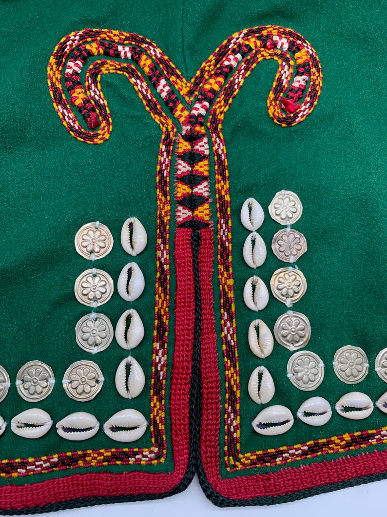 Vintage Handmade Afghani Wool Chapan, Seashell Coat - Etsy