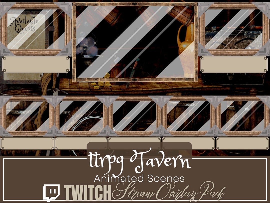 Stream Overlay, Medieval Tavern, Ttrpg Overlays, Twitch Overlay, Webcam ...