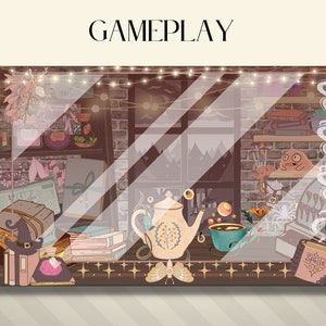 Customizable Animated Twitch Overlay Magical Cafe Shop - Etsy Canada