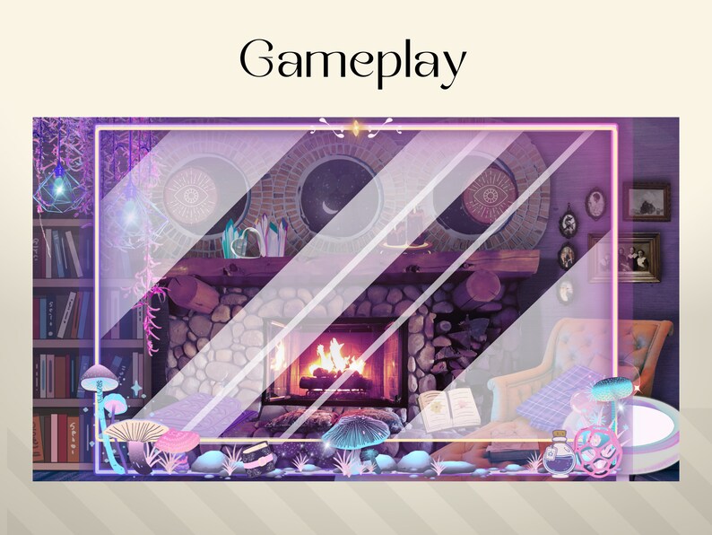 Animated Twitch Overlay, Cozy Witch Cafe, Aesthetic Stream Pack, Scenes ...