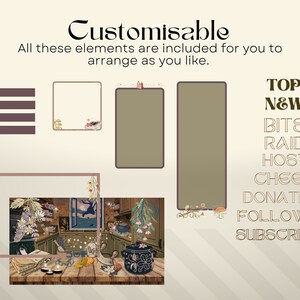 Customizable Animated Twitch Overlay Cozy Witch Kitchen Aesthetic ...