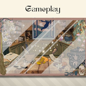 Customizable Animated Twitch Overlay Cozy Witch Kitchen Aesthetic ...