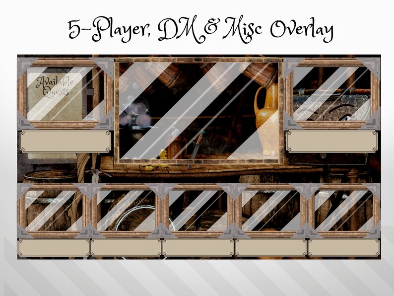 Stream Overlay, Medieval Tavern, Ttrpg Overlays, Twitch Overlay, Webcam ...