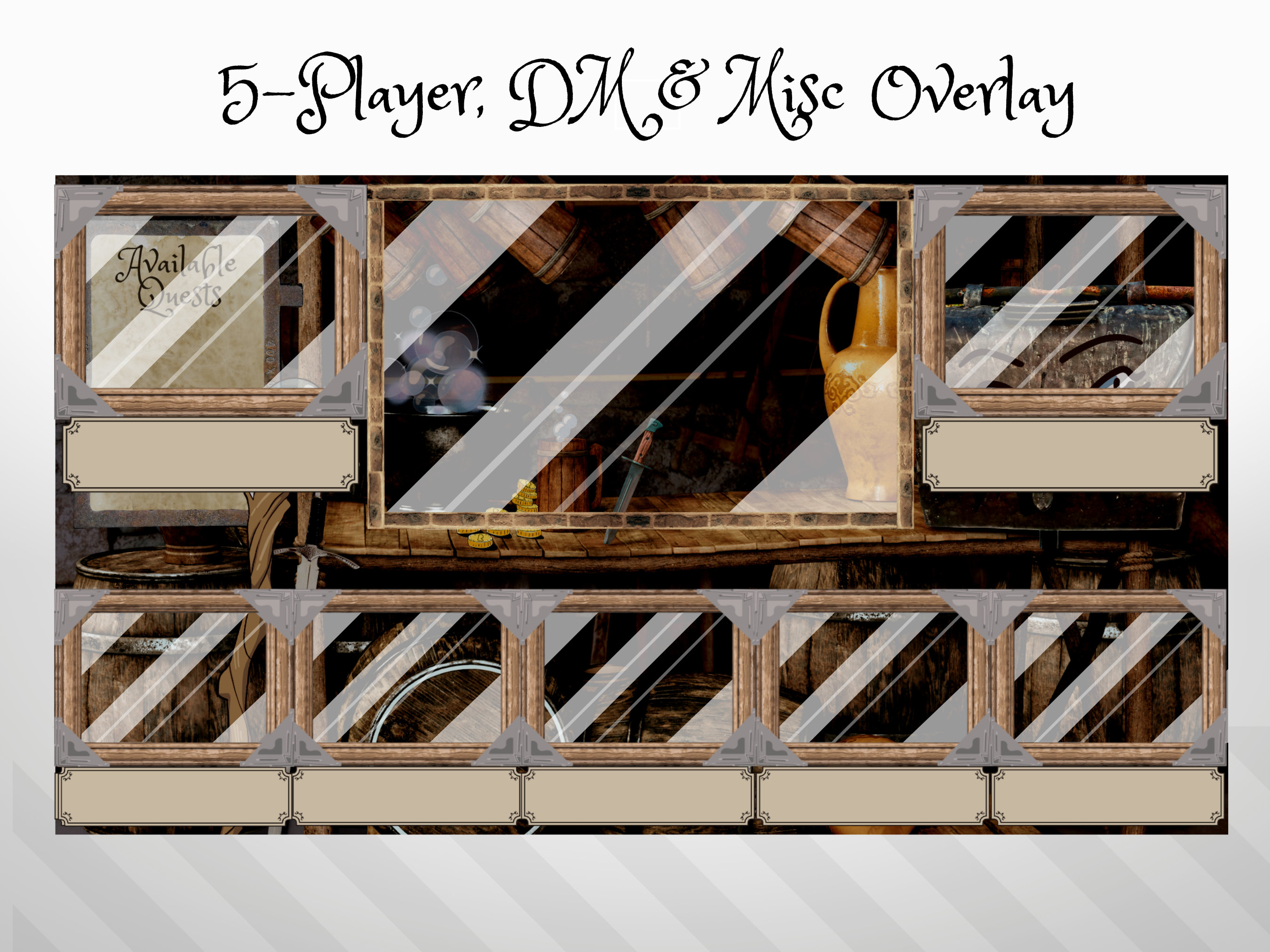 Stream Overlay, Medieval Tavern, Ttrpg Overlays, Twitch Overlay, Webcam ...