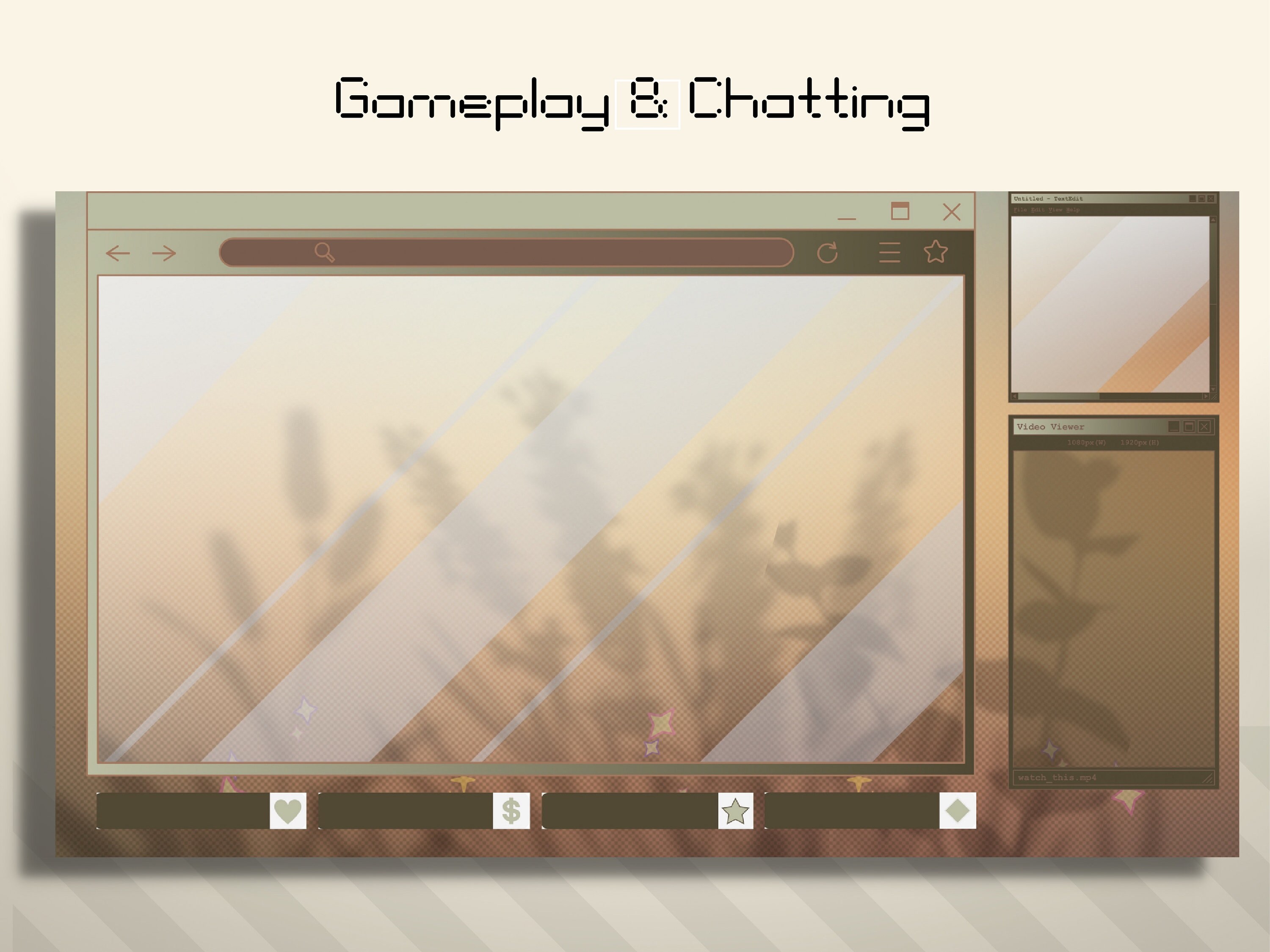 Customizable Animated Twitch Overlay Midday Light Aesthetic - Etsy