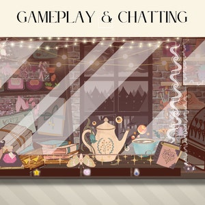 Customizable Animated Twitch Overlay Magical Cafe Shop - Etsy Canada