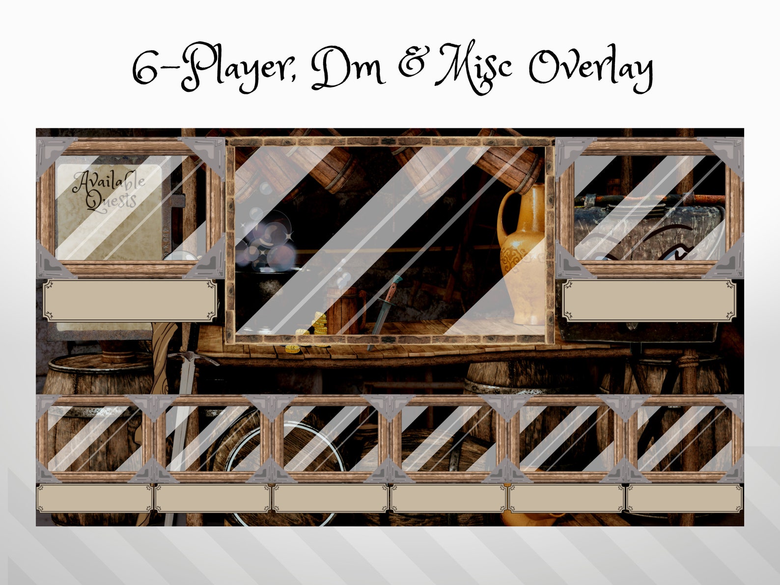 Stream Overlay, Medieval Tavern, Ttrpg Overlays, Twitch Overlay, Webcam ...