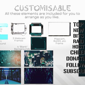 Ttrpg Overlays, Cyber Y2k Overlay, Stream Overlay, Twitch Overlay, Webcam Panels Scenes Dnd ...