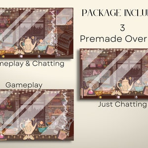 Customizable Animated Twitch Overlay Magical Cafe Shop - Etsy Canada