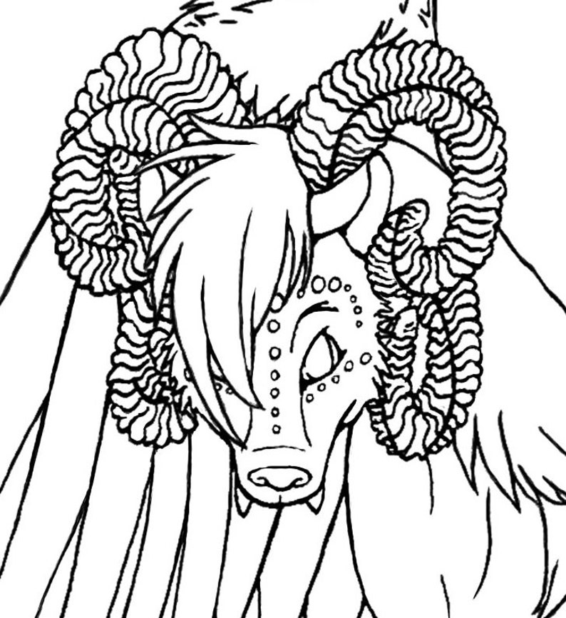 Chimera Coloring Pages Sketch Coloring Page