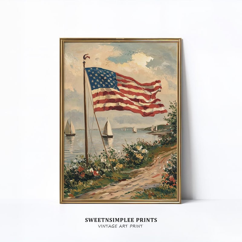 American Flag Art - Etsy