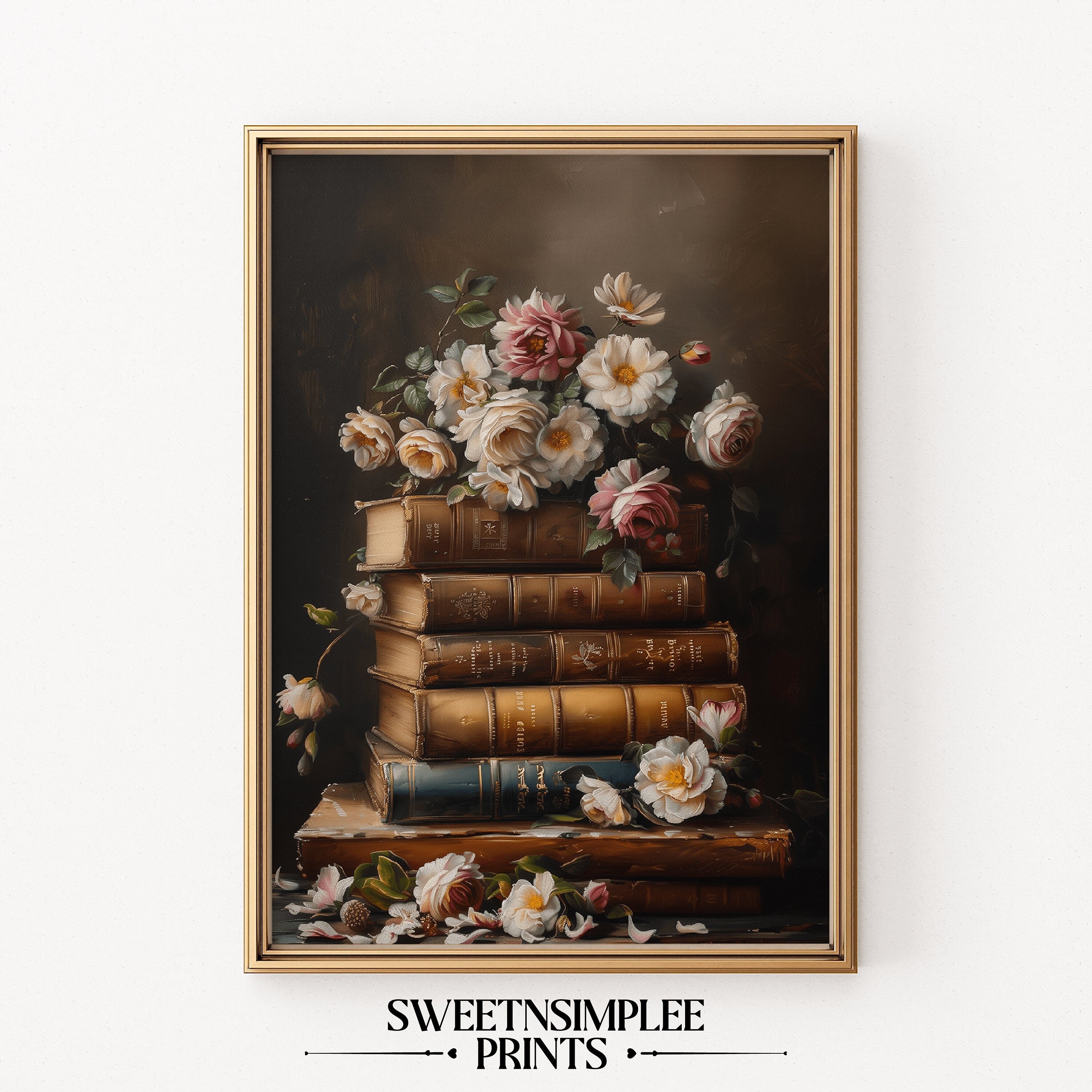 Spring Moody Wall Art Book Print Spring Print Spring Decor Dark ...