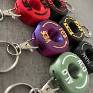 F1 Tyre Keyrings | Formula One Keyrings | 3D Printed | Personalised ...