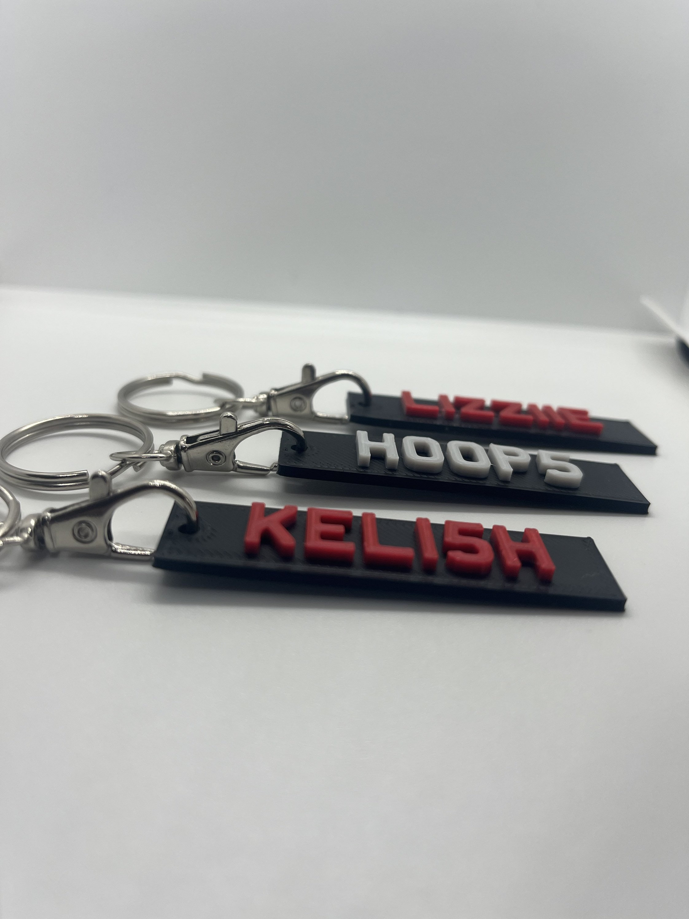 Number Plate Keyrings | 3D Printed | Personalised | Car Reg Keyring ...