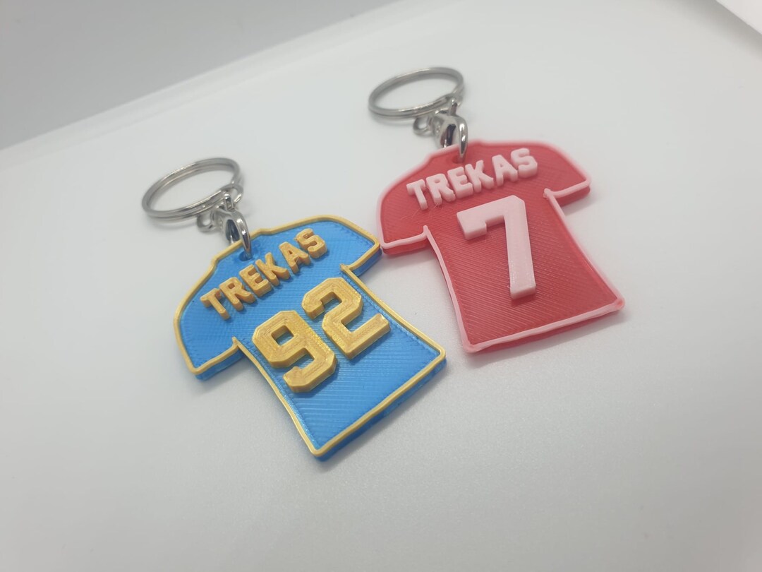 Team Football Shirt Keyrings 3D Printed - Etsy
