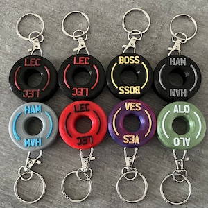 F1 Tyre Keyrings | Formula One Keyrings | 3D Printed | Personalised ...