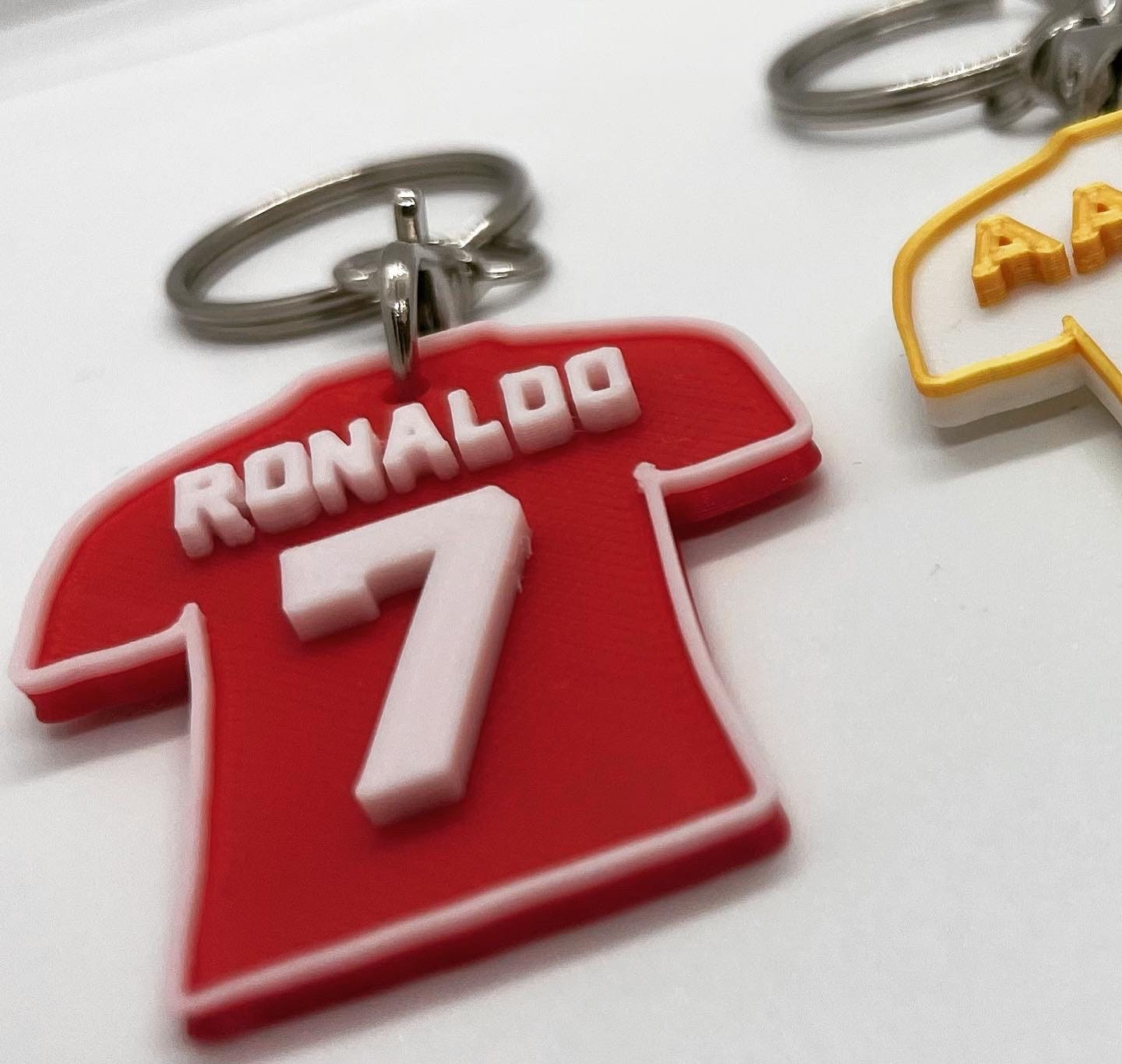Football Shirt Keyrings | 3D Printed |personalised | Your Shirt Your ...