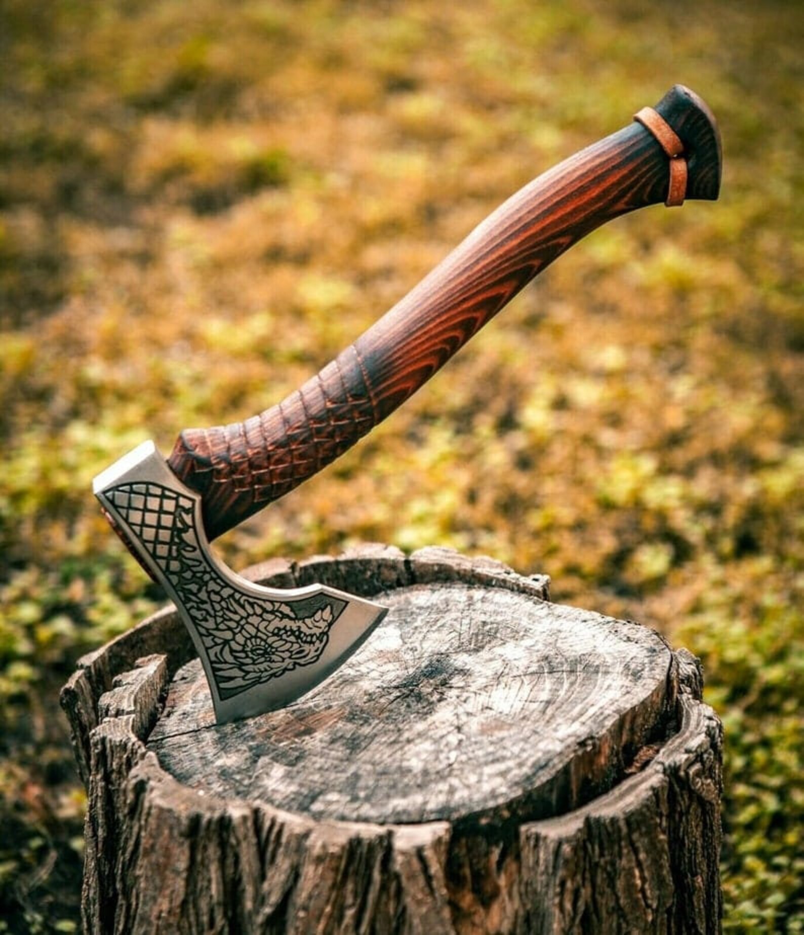 Custom Handmade Carbon Steel Dragon Axe Camping Hatchet Hand - Etsy