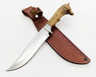 Wolf Handle Knife - Etsy