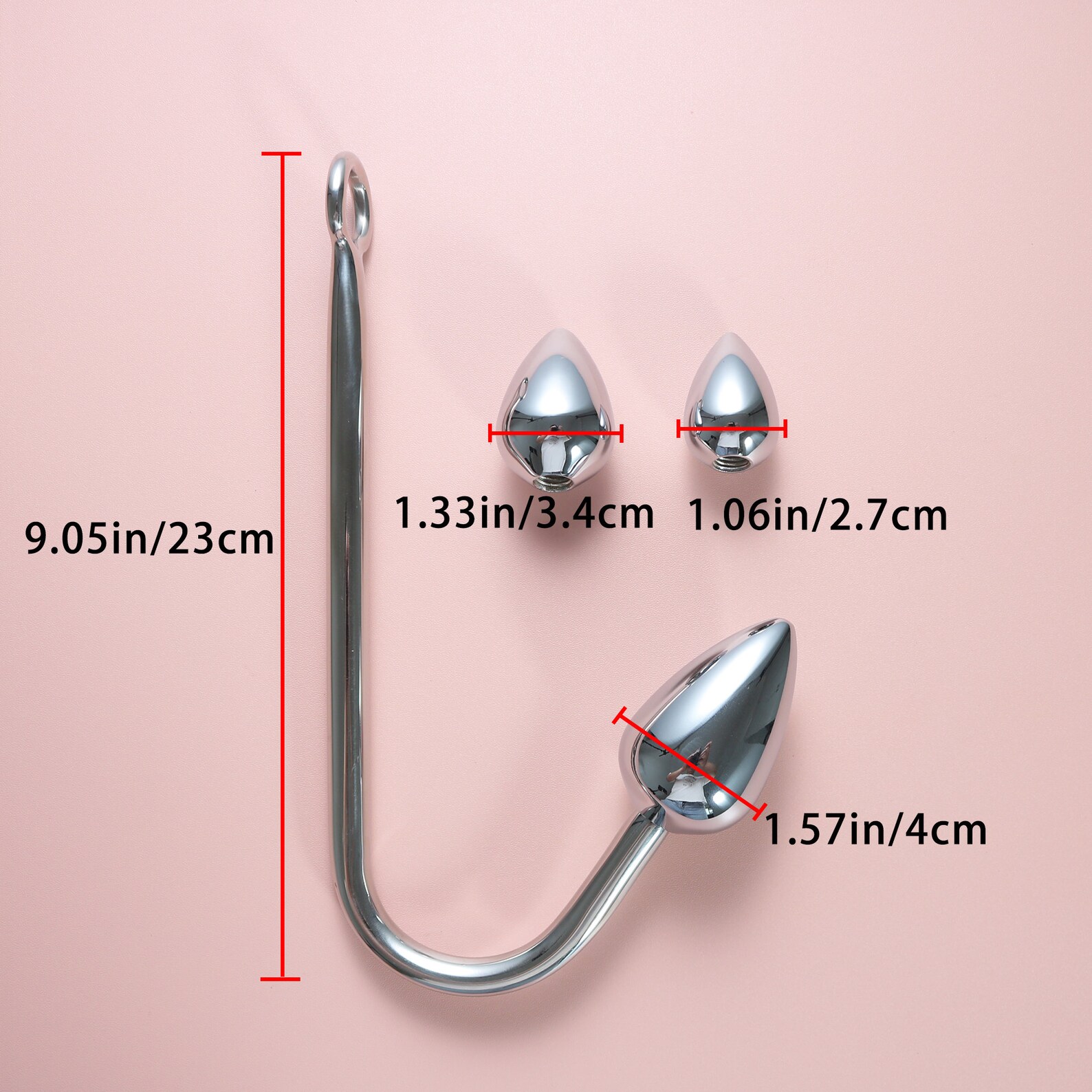 Stainless Steel Bondage Anal Hook With 3 Ballsmature Fetish Etsy