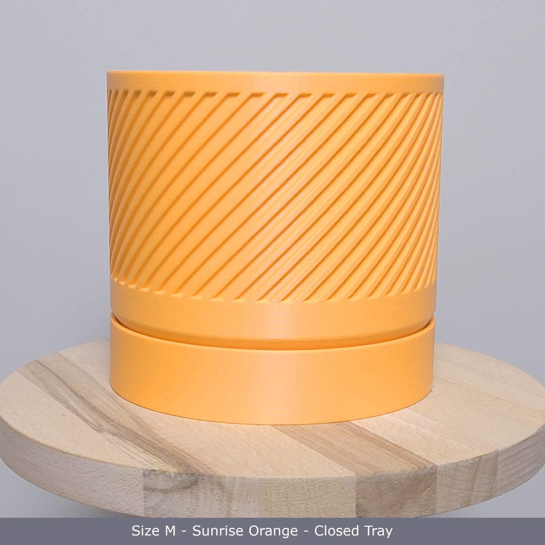 3D Printed Planter, Large Planter With Drainage, Modern Design, Perfect ...