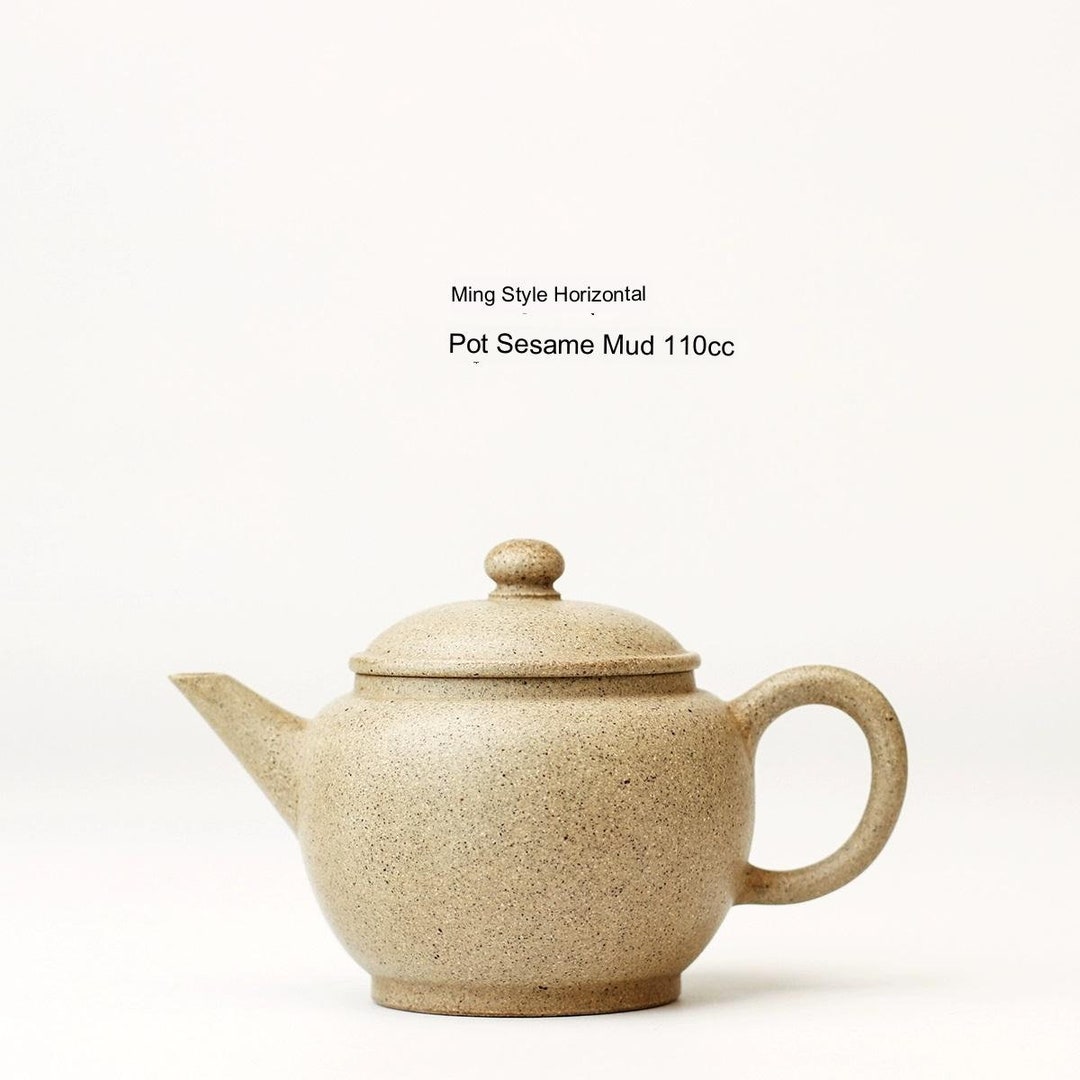 LIONRHK TEA Ming Style Horizontal Pot, Raw Ore Sesame Segment Mud, 110c ...