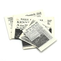 Miniature Vintage Newspaper / Scale 1:12 Mini Dollhouse Decor Porch ...