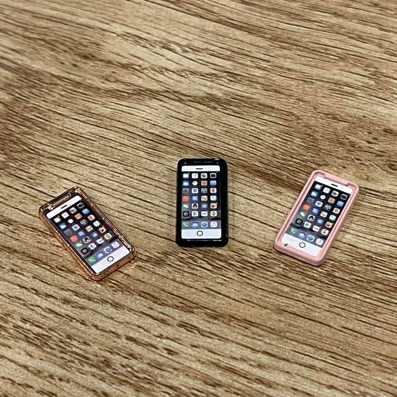 Dollhouse Miniature Cell Phone Mobile Phone in 4 Different Styles - Etsy