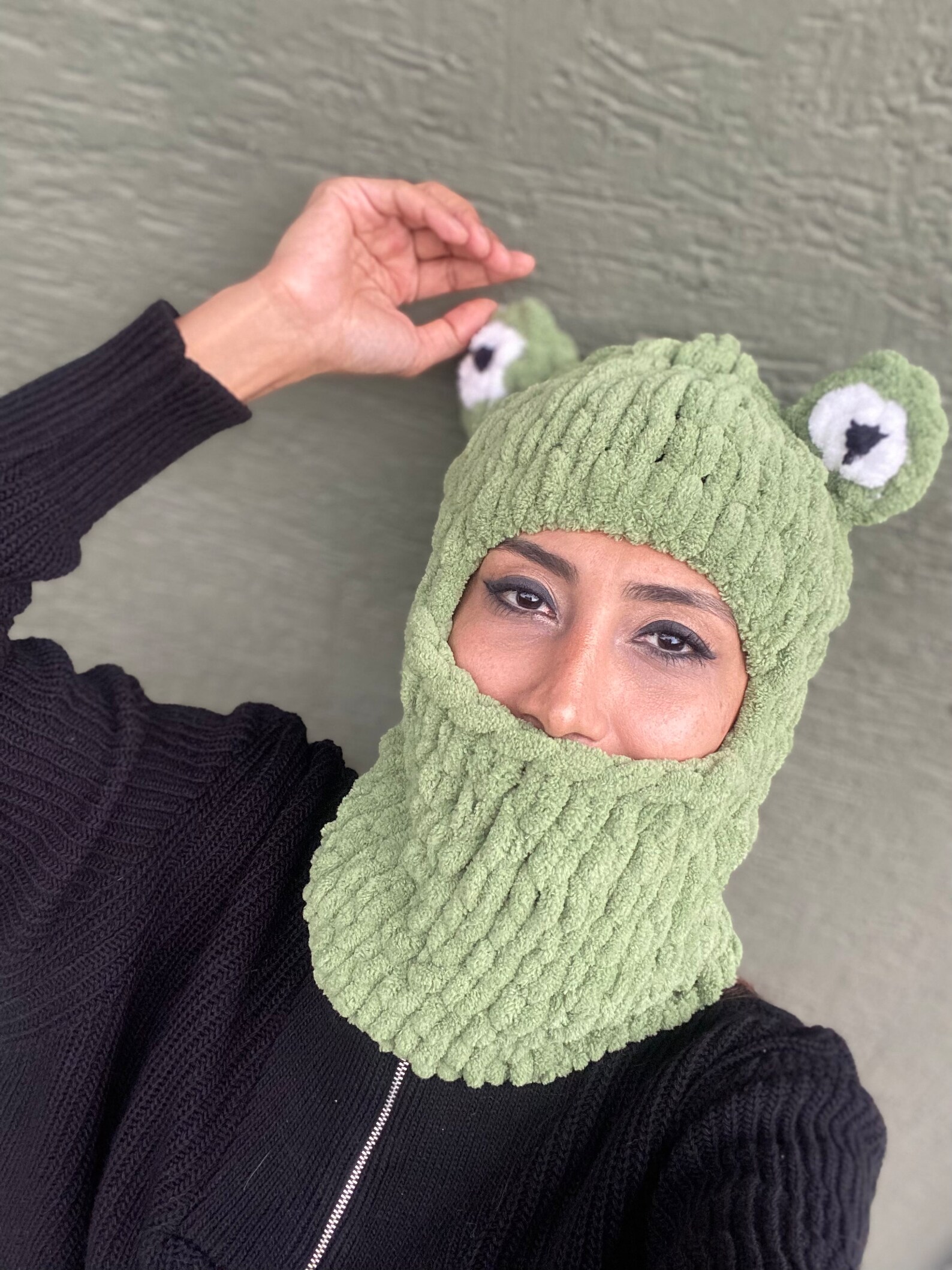 Frog Balaclava Balaclava With Ears Frog Hat Ears Ski Mask - Etsy