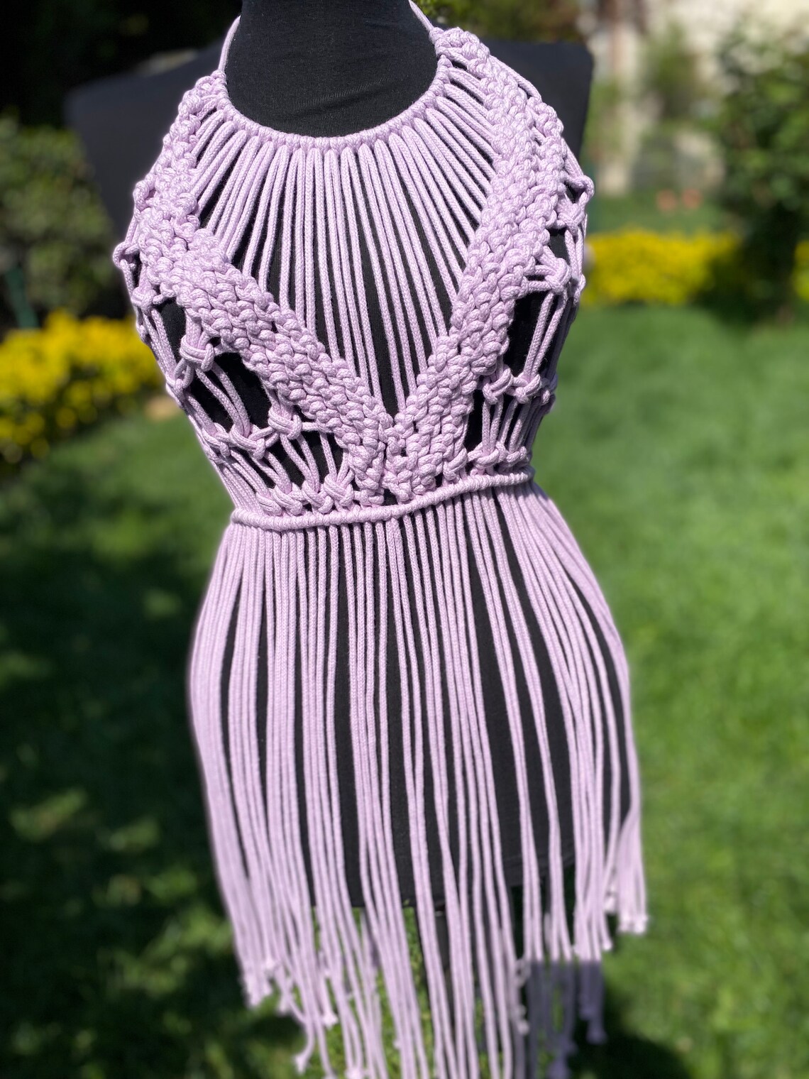 Macrame Clothing Macrame Top Boho Crop Top Festival Outfit - Etsy