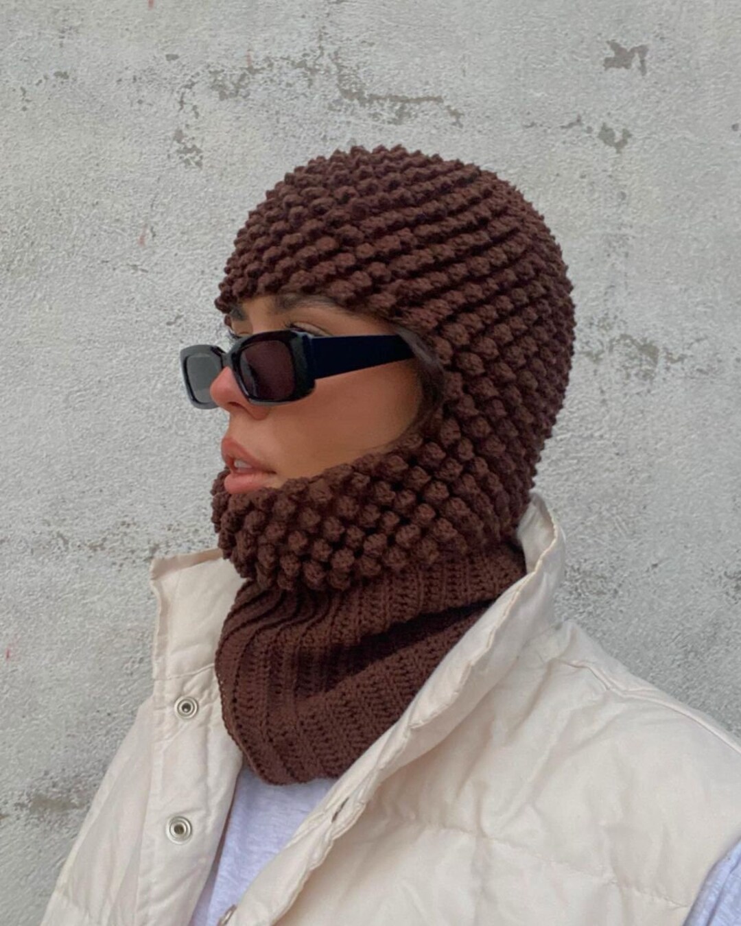 Bubble Balaclava, Knit Balaclava, Crochet Balaclava, Ski Mask ...