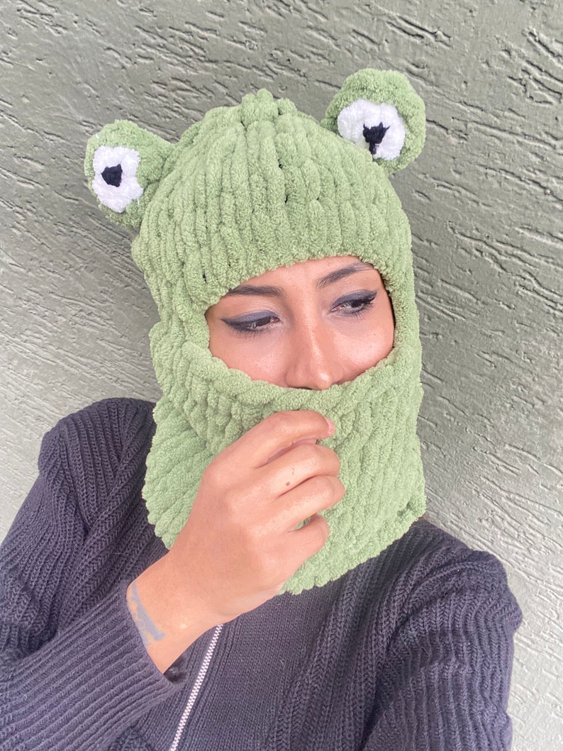 Frog Balaclava Balaclava With Ears Frog Hat Ears Ski Mask - Etsy