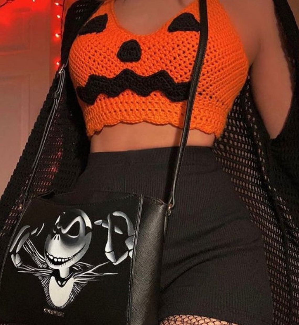 Halloween Crop Top Pumpkin Crop Top Goth Crop Top Ginger Etsy