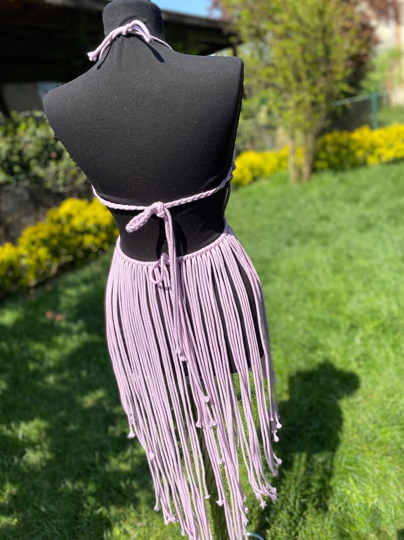 Macrame Clothing Macrame Top Boho Crop Top Festival Outfit - Etsy