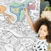 Giant Coloring Poster / Creative Coloring Page / Large Coloring for ...