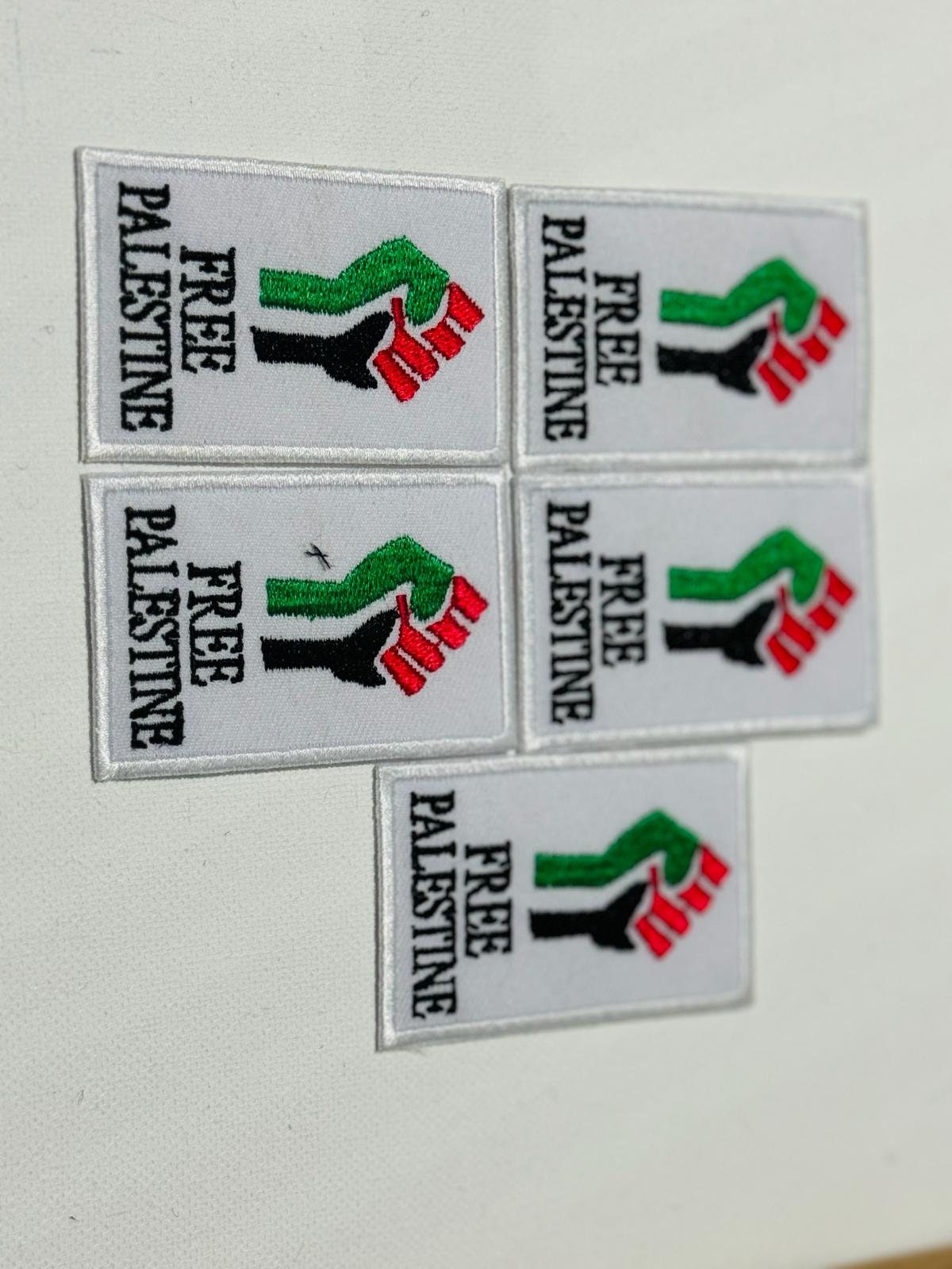 Free Palestine Flag Sew On/iron Embroidery Tactical Patch Military Morale Armband Badges Emblem ...