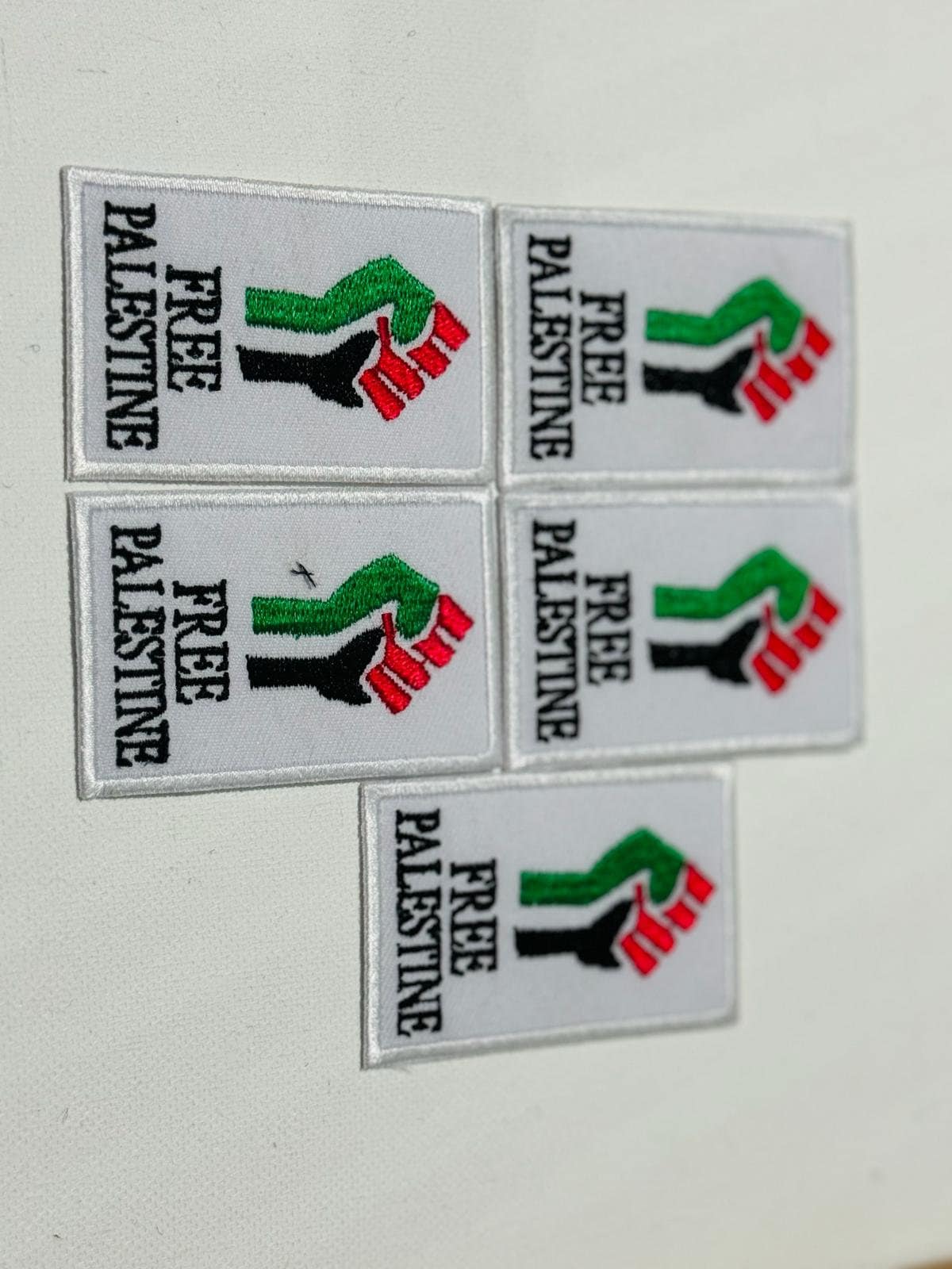 Free Palestine Flag Sew On/iron Embroidery Tactical Patch Military ...